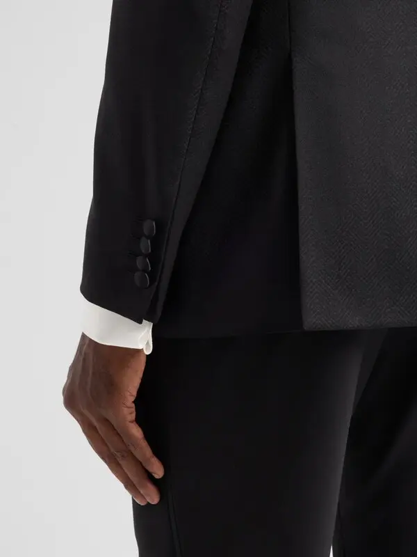 Emporio Armani Textured Chevron Wool Dinner Jacket