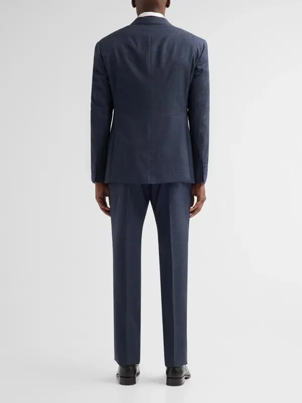 Emporio Armani Textured Box Wool Single-breasted Suit