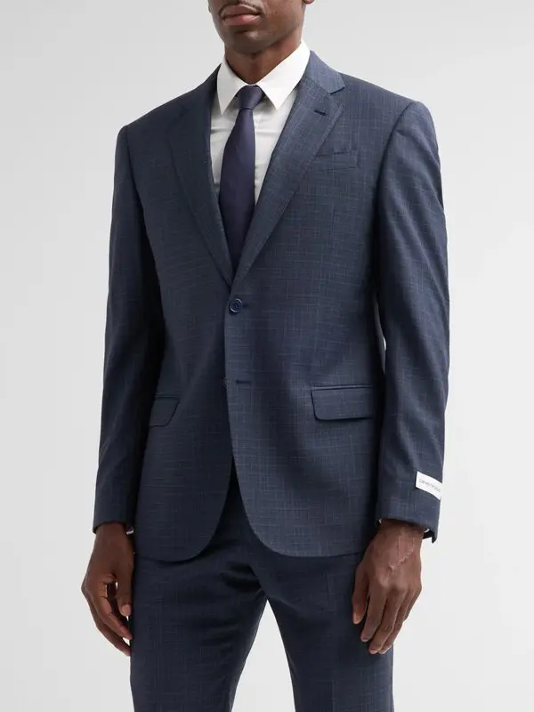 Emporio Armani Textured Box Wool Single-breasted Suit