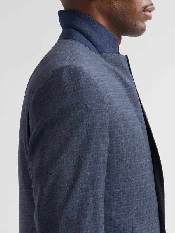Emporio Armani Textured Box Wool Single-breasted Suit