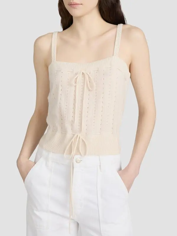 FRAME The Cashmere Charm Crop Tank