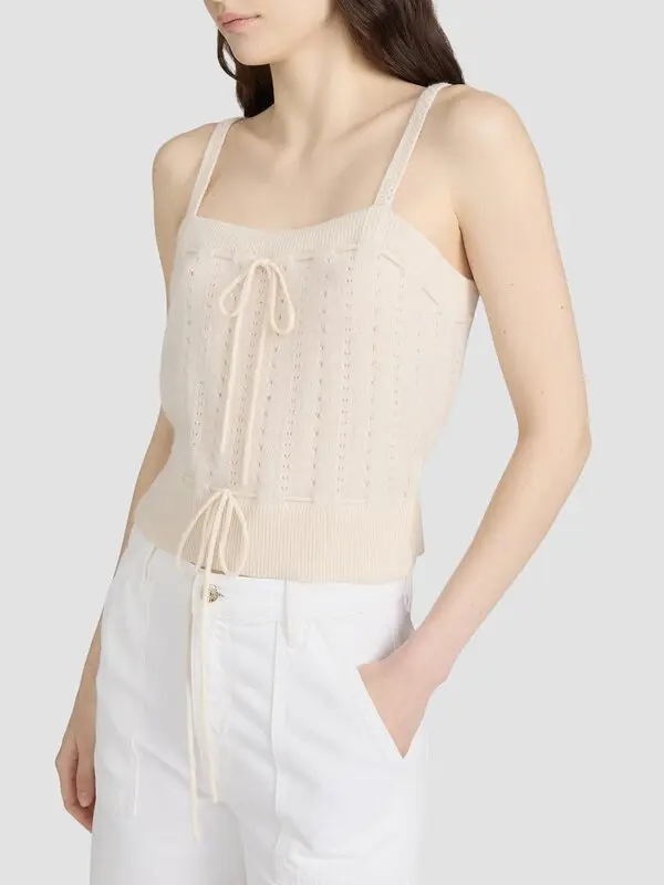 FRAME The Cashmere Charm Crop Tank