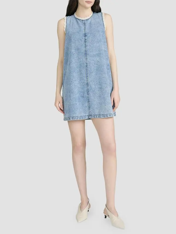 FRAME The Crochet Tide Minidress