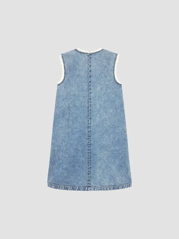 FRAME The Crochet Tide Minidress
