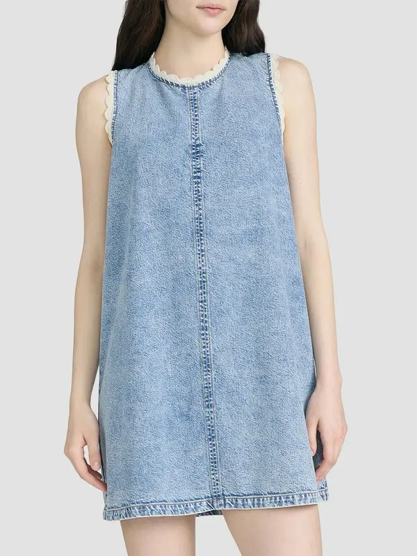 FRAME The Crochet Tide Minidress