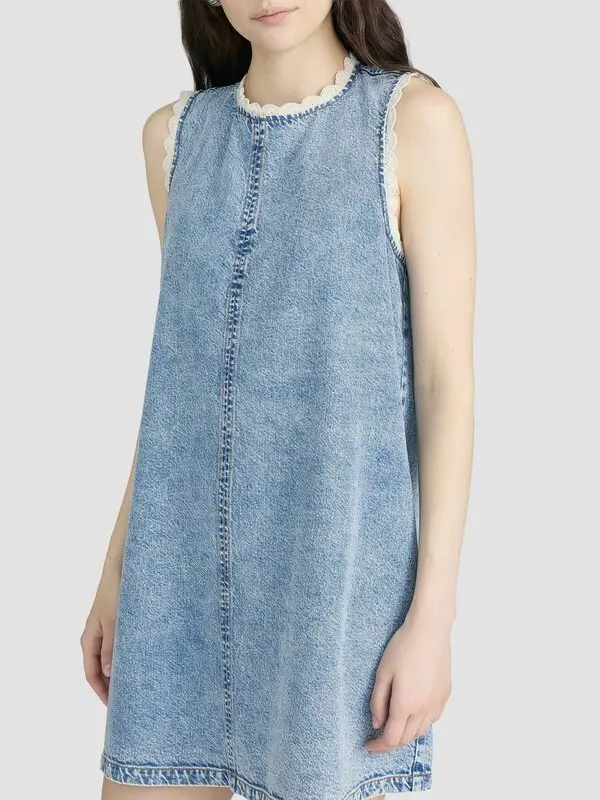 FRAME The Crochet Tide Minidress