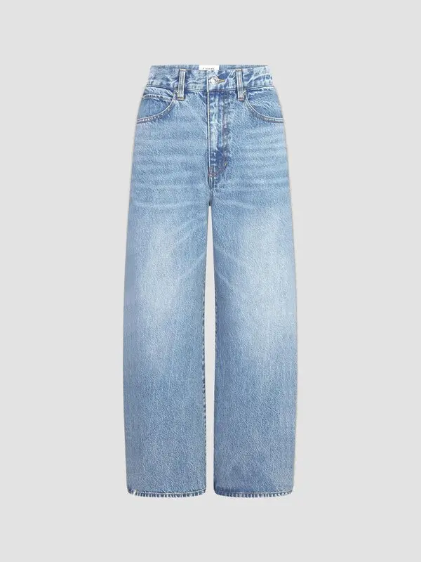 FRAME The Crochet Bow Crop Jeans - Aura