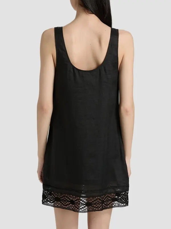 FRAME The Heirloom Lace-trim Minidress