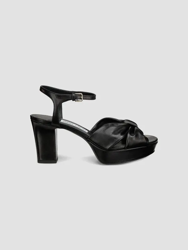 JIMMY CHOO Heloise 80mm Leather Platform Sandals