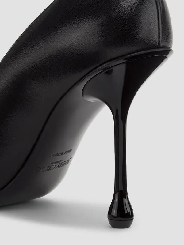 JIMMY CHOO Scarlett 95mm Bow Leather Pumps - Black