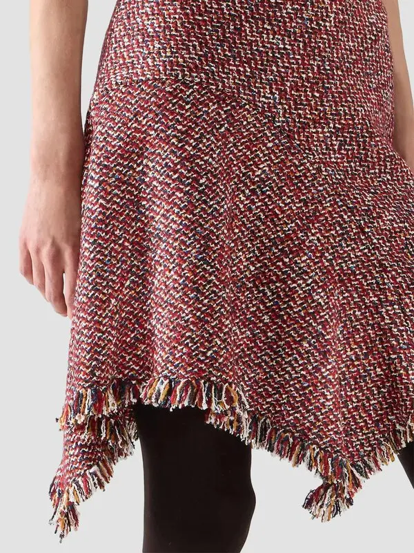 Akris Tweed Handkerchief Skirt