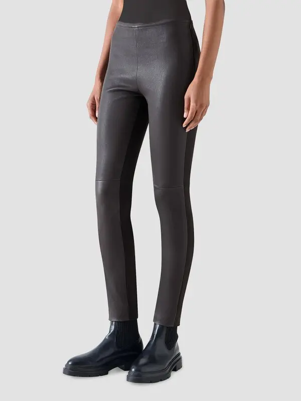 Akris Fancy Mix Media Legging Pants