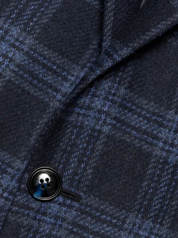Giorgio Armani Windowpane Plaid Wool-cashmere Sport Coat