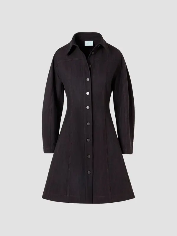 Akris Panel Winter Denim Shirtdress