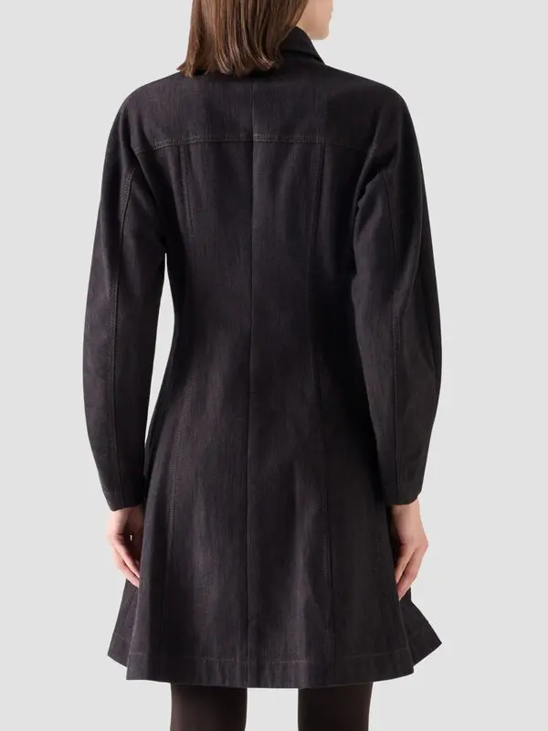 Akris Panel Winter Denim Shirtdress
