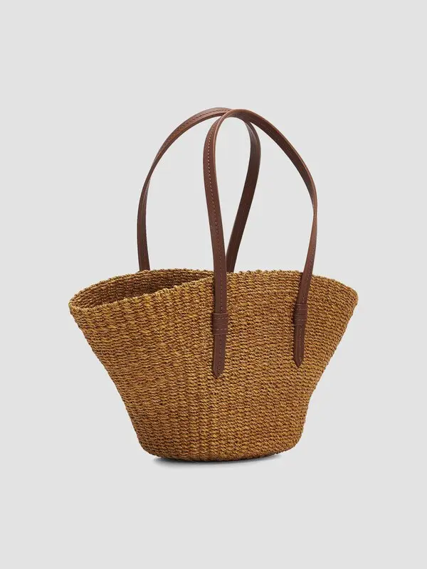 Poolside The East West Mini Straw Tote Bag