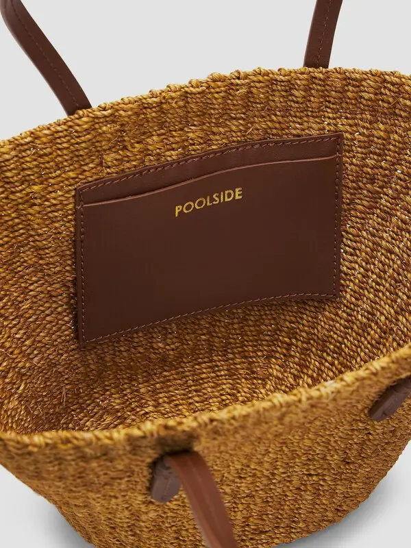 Poolside The East West Mini Straw Tote Bag