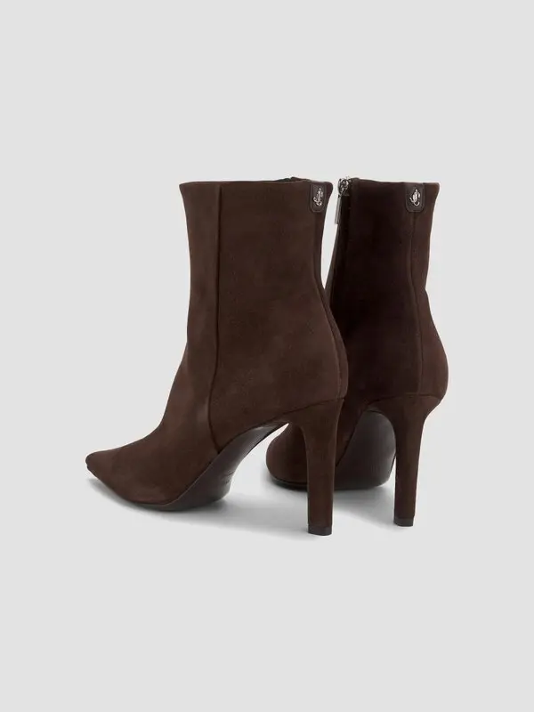 JIMMY CHOO Frankie 85mm Velvet Suede Booties