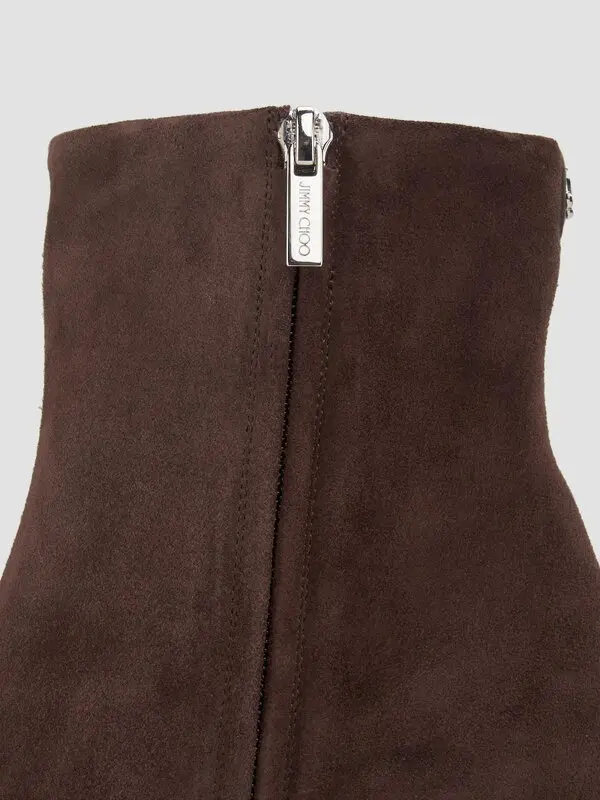 JIMMY CHOO Frankie 85mm Velvet Suede Booties