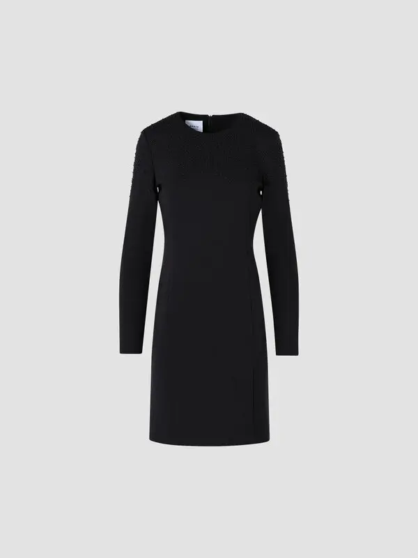 Akris Dice Pindot Embellisht Mini Dress