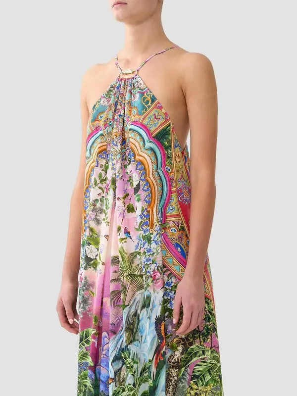 Camilla Turkish Delight Hardware-accent Maxi Dress