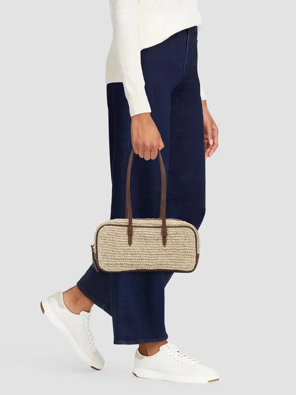 Poolside The Bowler Raffia Bag