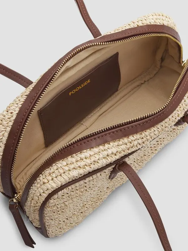 Poolside The Bowler Raffia Bag