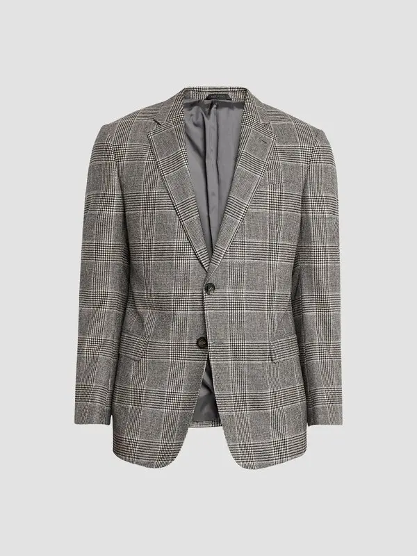 Giorgio Armani Glen Check Wool-cashmere Sport Jacket