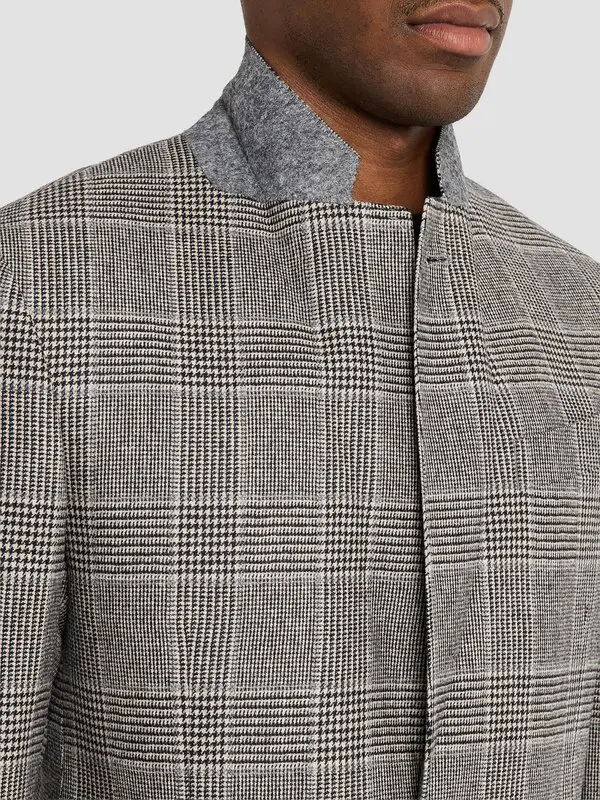 Giorgio Armani Glen Check Wool-cashmere Sport Jacket
