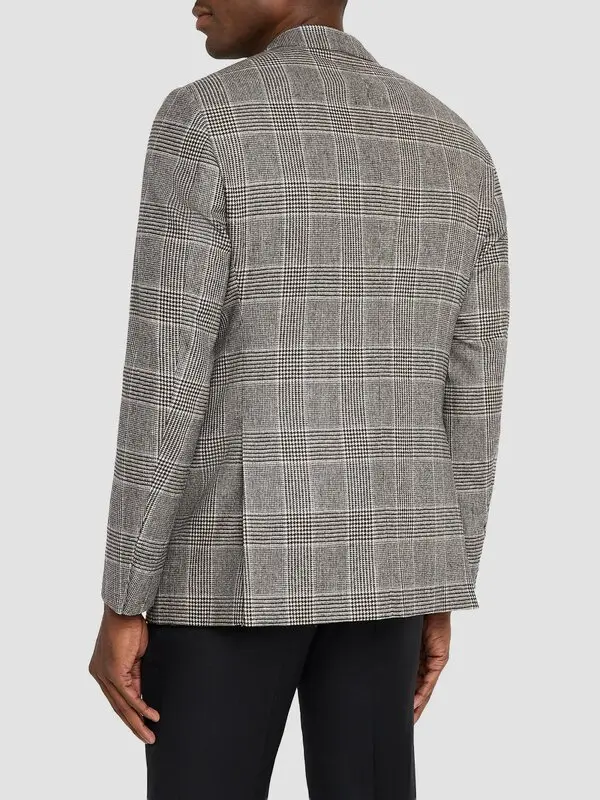 Giorgio Armani Glen Check Wool-cashmere Sport Jacket