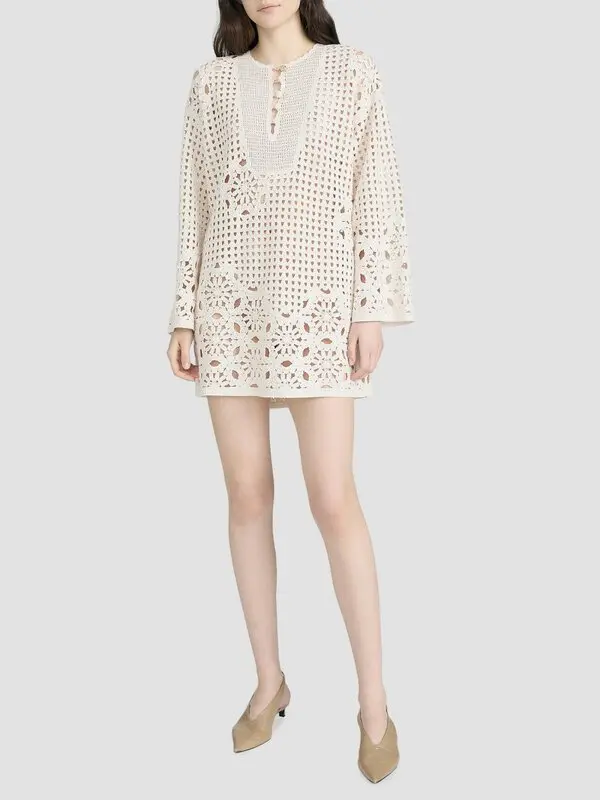 FRAME The Postcard Cotton Tunic Dress