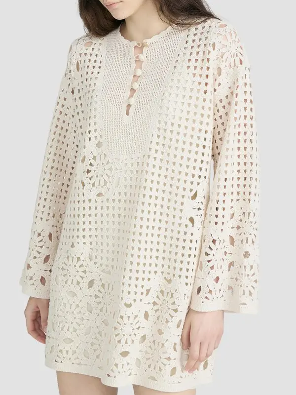FRAME The Postcard Cotton Tunic Dress