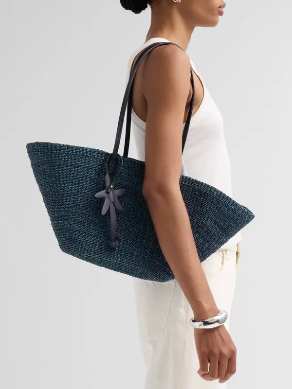 Poolside Summer 2026 The East West Charm Straw Tote Bag