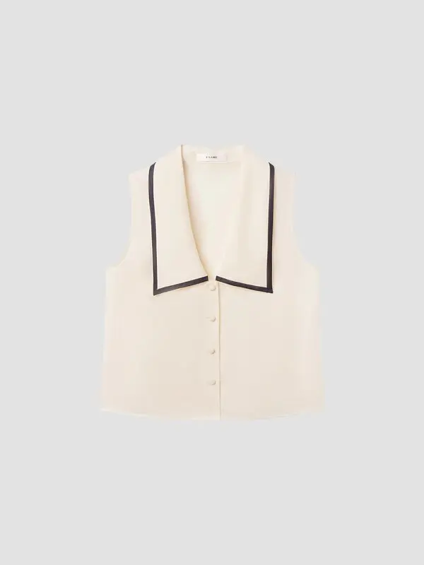 FRAME The Cabana Linen Top