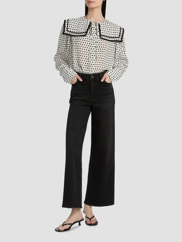 FRAME Le Slim Palazzo Ankle Jeans