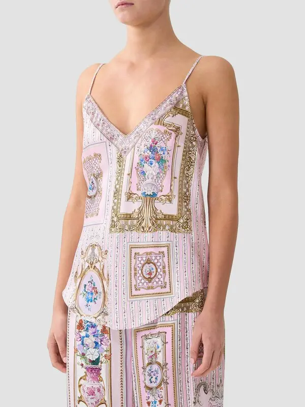 Camilla V-neck Silk Cami