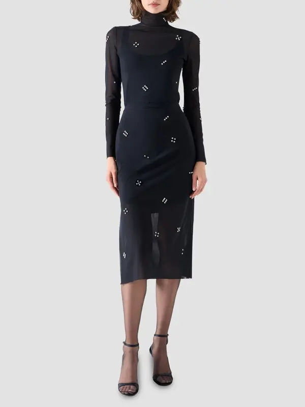 Akris Diamond Dice Dot Top