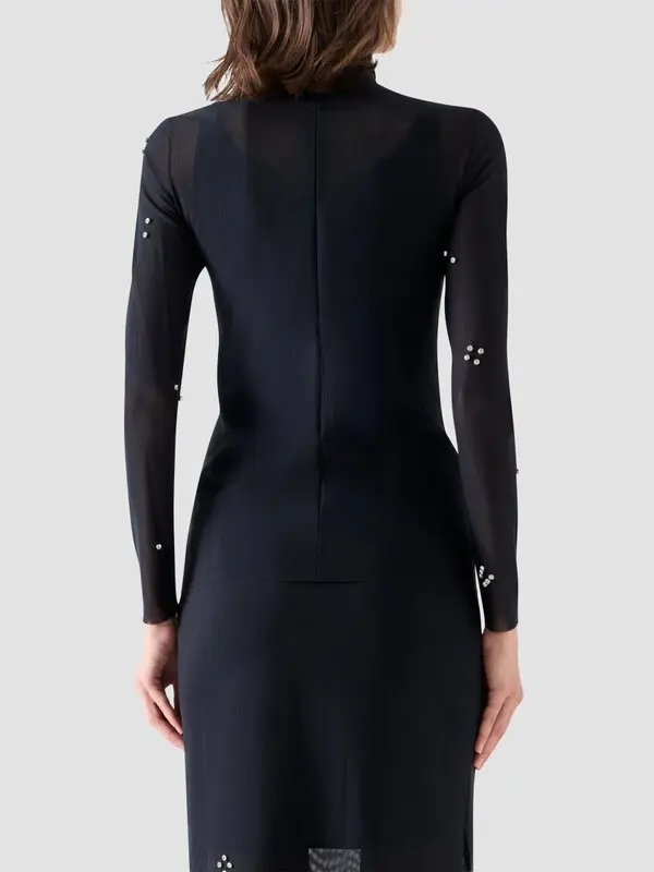 Akris Diamond Dice Dot Top