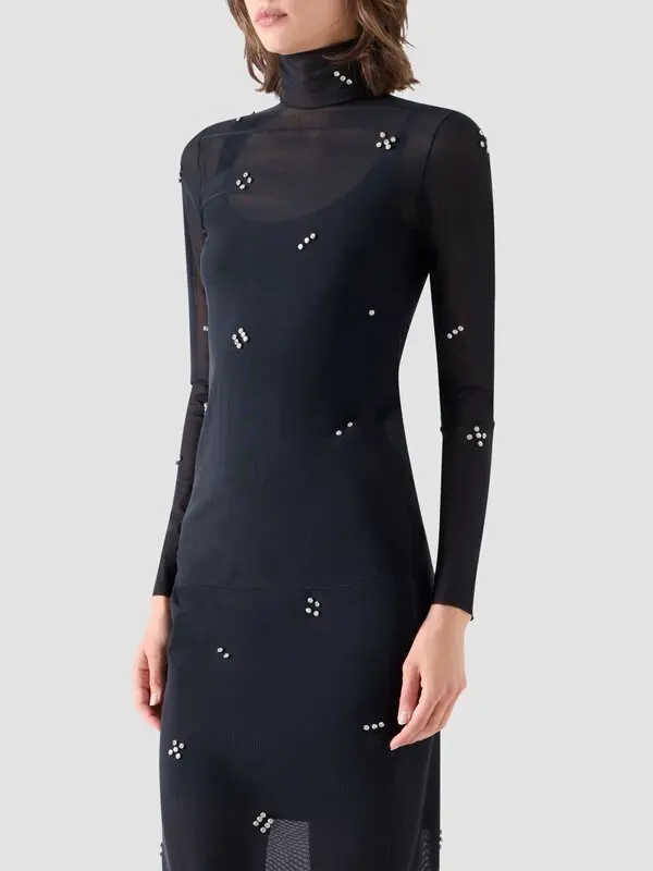 Akris Diamond Dice Dot Top