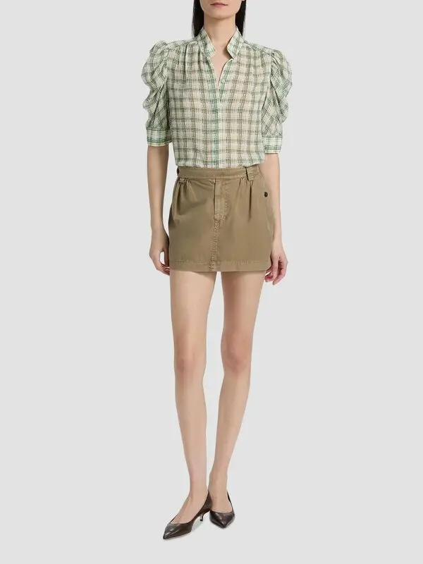FRAME The Utility Cotton Miniskirt