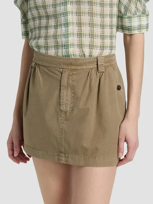 FRAME The Utility Cotton Miniskirt