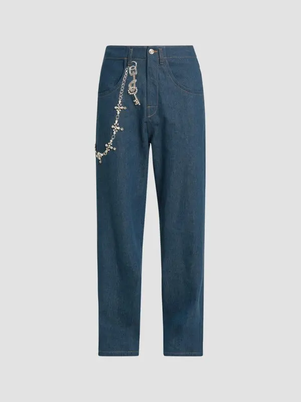 BLUEMARBLE Relaxed Trompe L'oeil Jeans