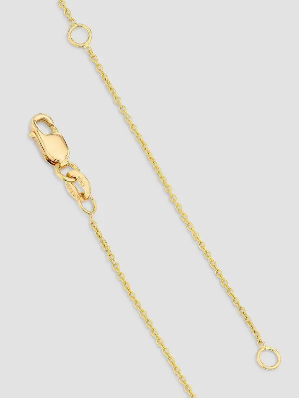 Roberto Coin Tiny Treasures Script Initial 18k Yellow Gold, Ruby & 0.24-0.34 Tcw Diamond Pendant Necklace - Initial C