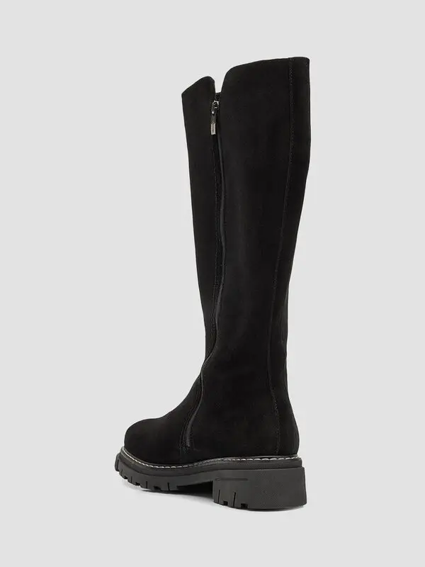 La Canadienne Dimitri Suede & Shearling Knee-high Boots