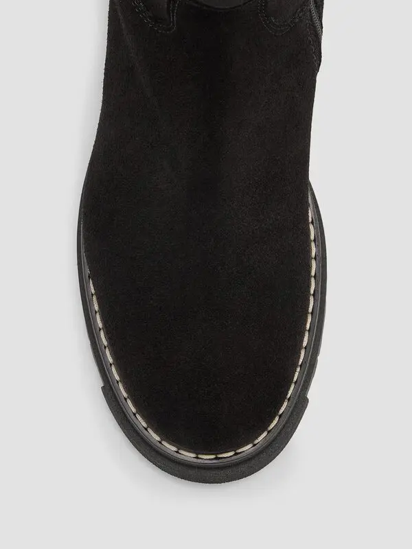 La Canadienne Dimitri Suede & Shearling Knee-high Boots