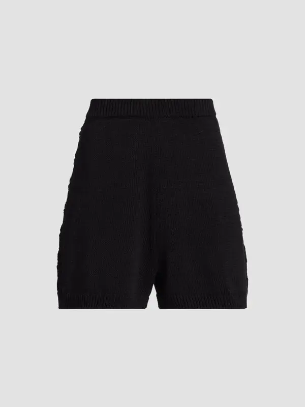 Loulou De Saison Andel Knitted Shorts - Black