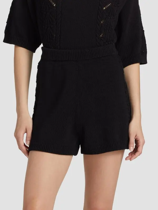 Loulou De Saison Andel Knitted Shorts