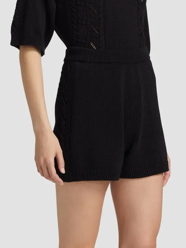 Loulou De Saison Andel Knitted Shorts