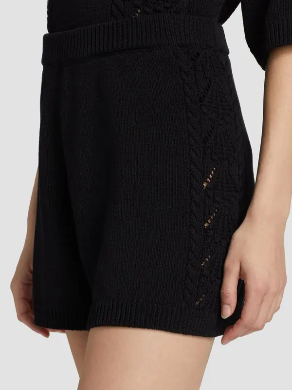 Loulou De Saison Andel Knitted Shorts