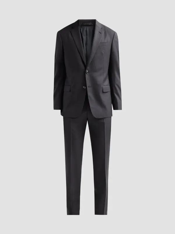 Giorgio Armani Zig-zag Textured Wool Suit